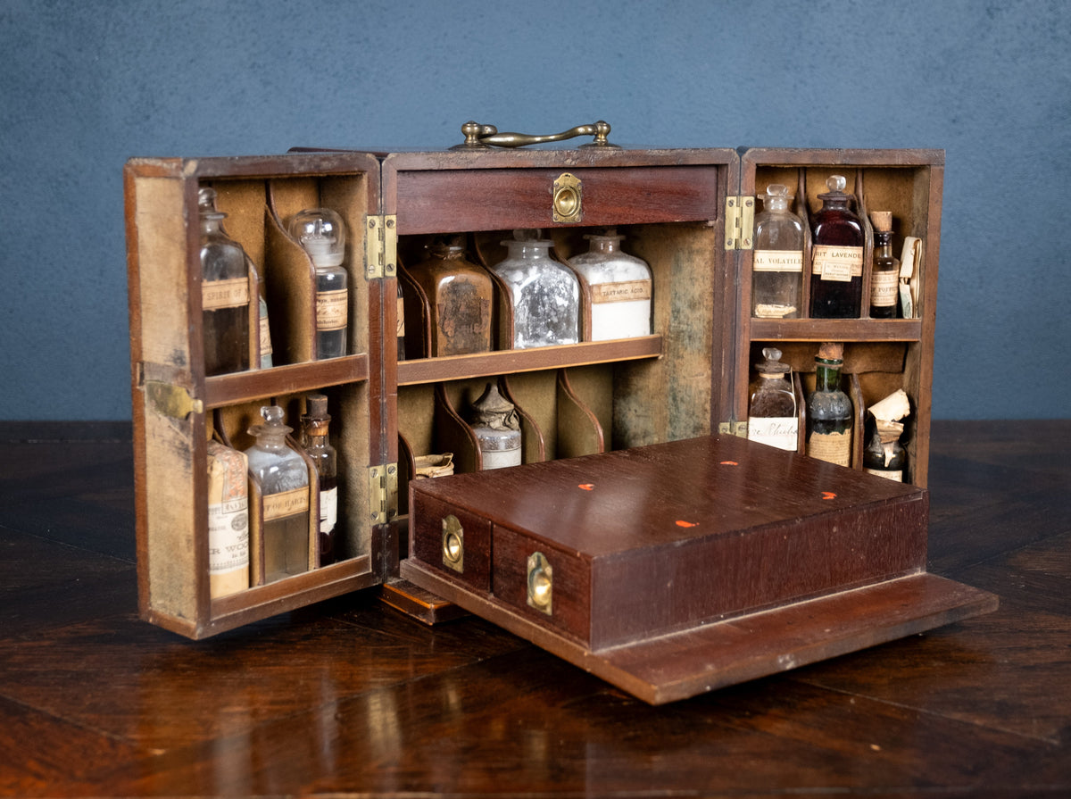 Georgian Mahogany Apothecary Cabinet Harrington Antiques