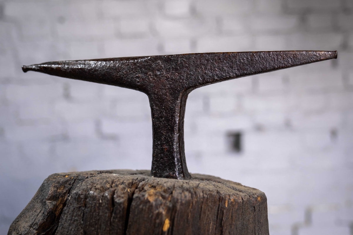 19th Century Sculptural Blacksmith's Anvil On Tripod Tree Stump Base ...