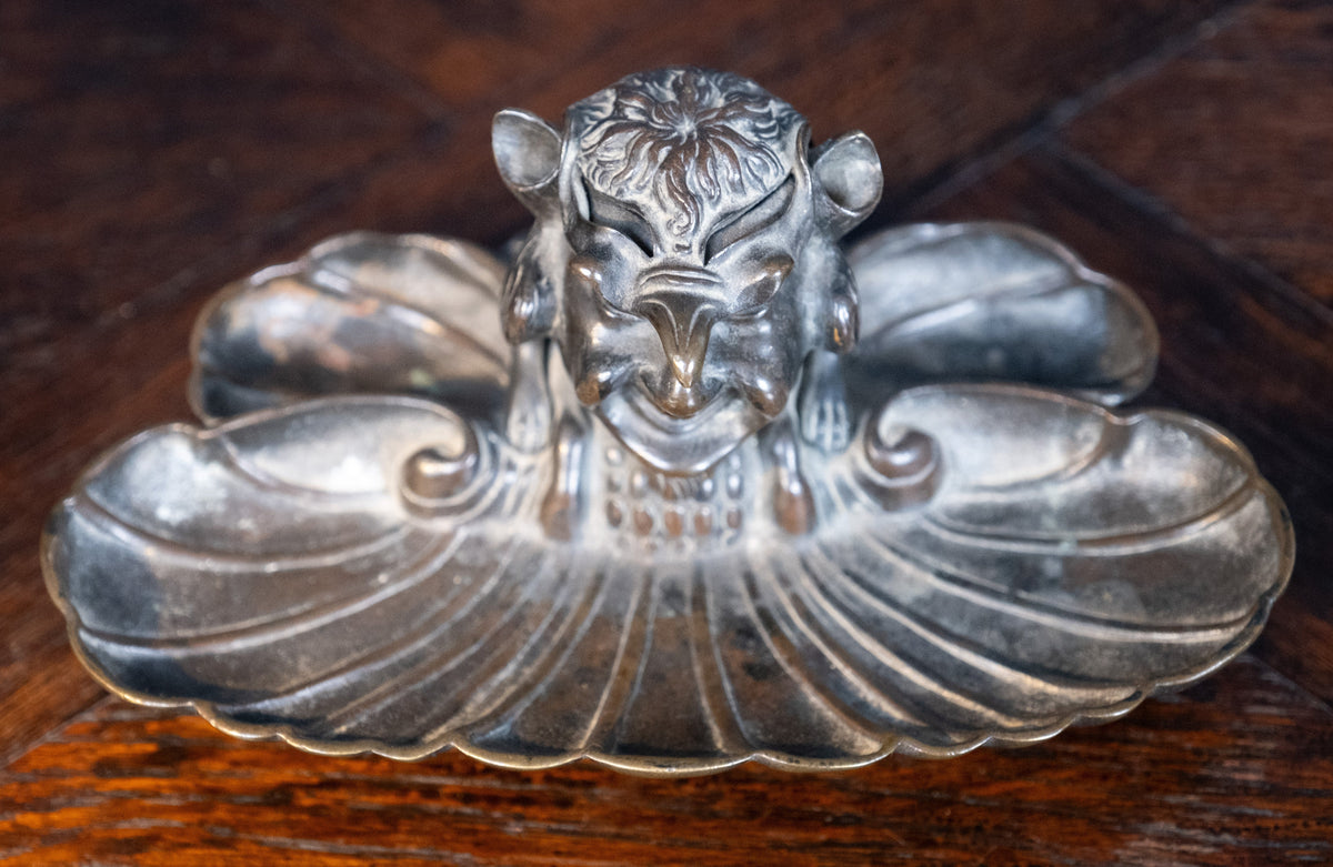 Large 19th Century Bronze Disguised Devil/Bird Inkwell | Harrington ...
